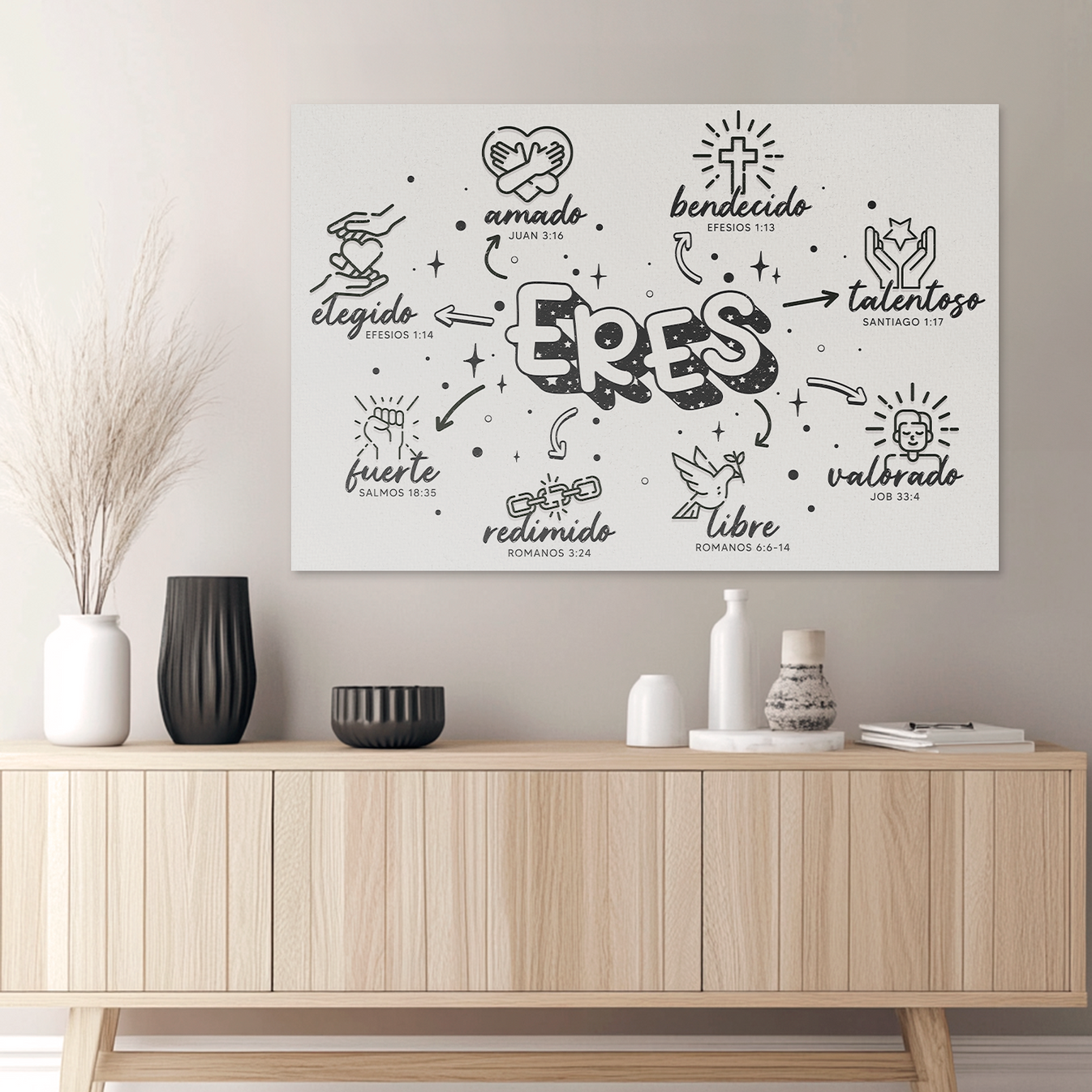 "ERES" cuadro decorativo – Arte Divino MX