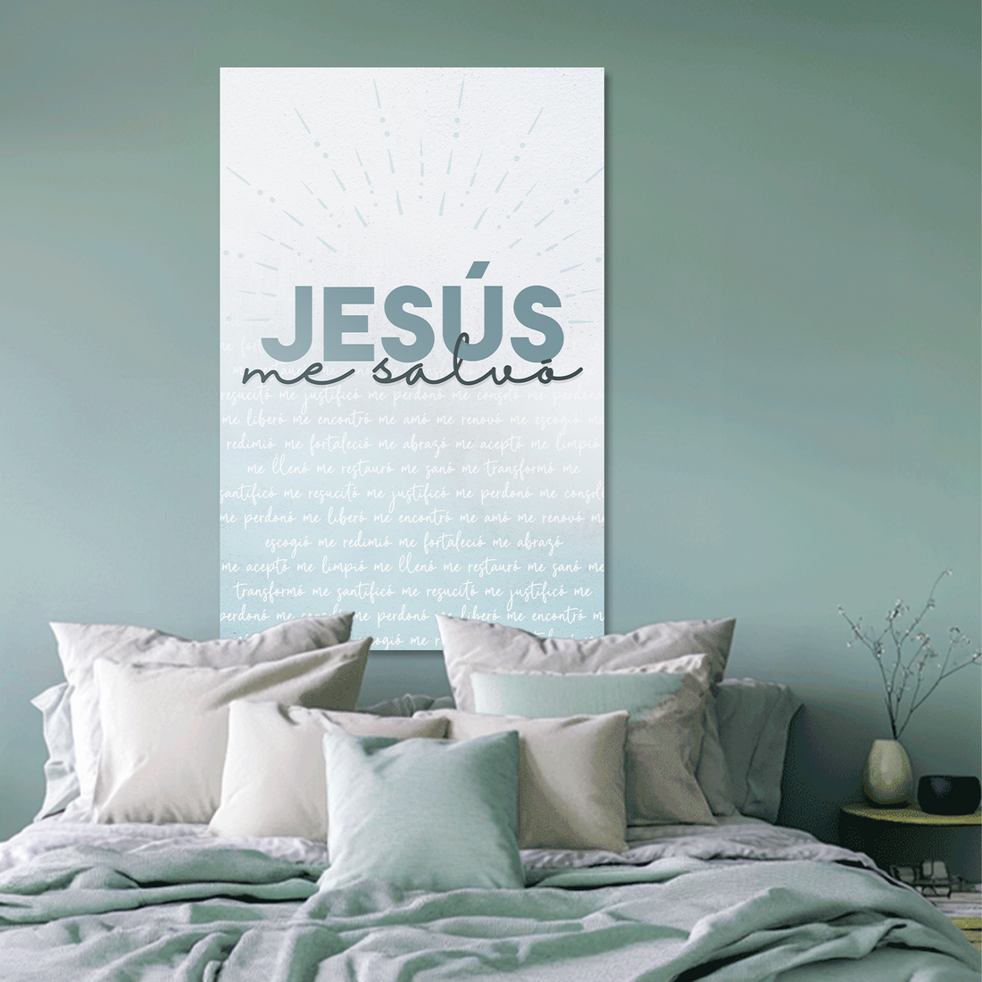 "JESÚS ME SALVÓ" cuadro decorativo – Arte Divino MX