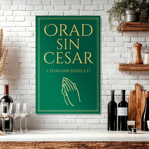 "ORAD SIN CESAR" cuadro decorativo – Arte Divino MX